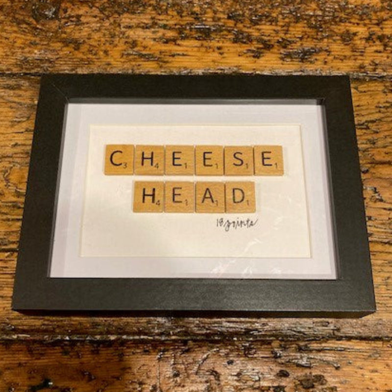 Scrabble Tile Frame for Wall or Shelf - Found
